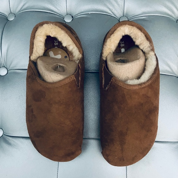 Otz Shoes | Shoes | Otz Shoes Suede Shearling Lined Slippers In ...